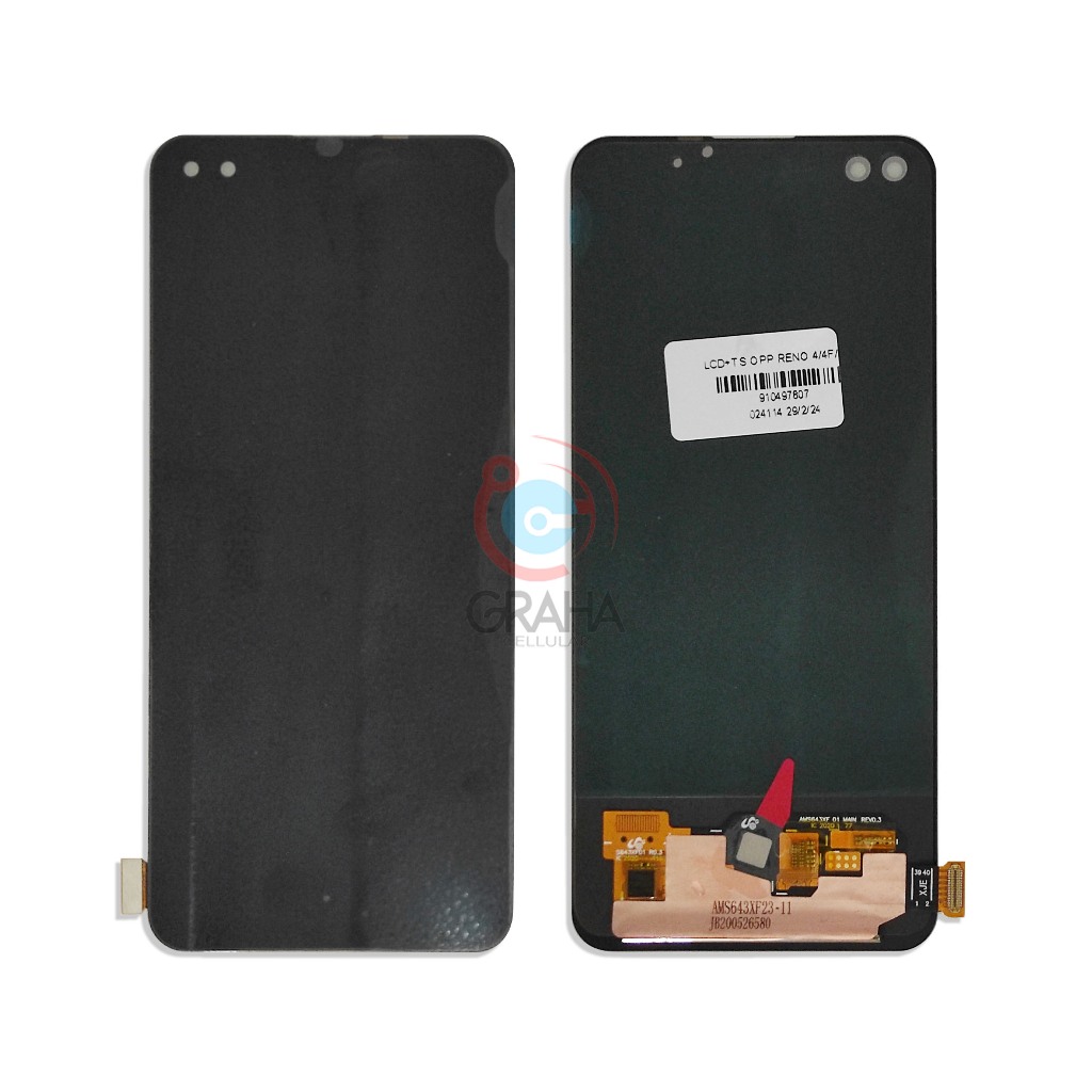Jual LCD OPPO RENO 4 / 4F / 4 LITE / A93 / F17 PRO FINGER FULLSET ...