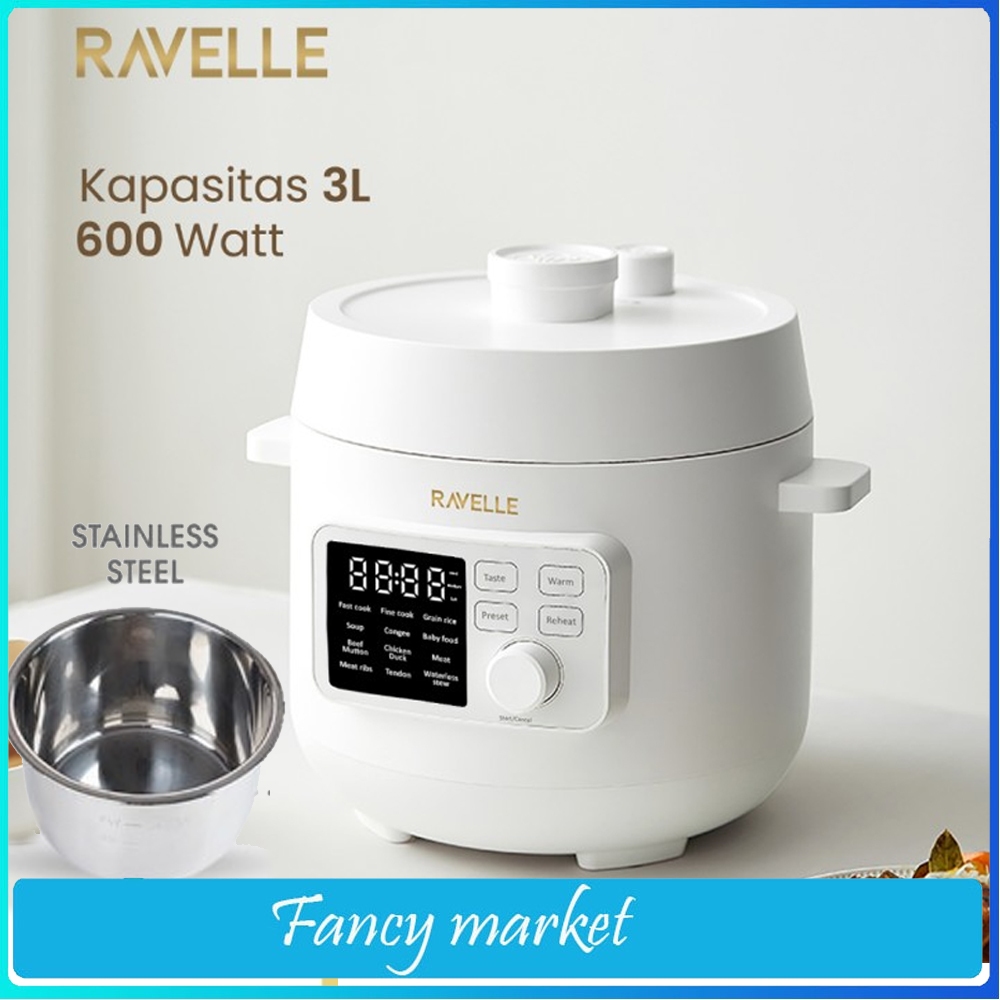 Jual PRESTO DIGITAL SERBAGUNA RAVELLE Kapasitas 3 Liter (12 Fungsi Memasak) | Shopee Indonesia