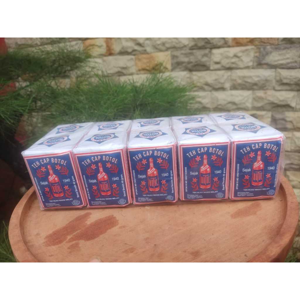 Jual Teh cap Botol Biru 40gram X 10pcs (1pak) | Shopee Indonesia