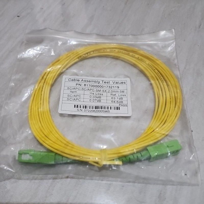 Jual Patchcore/Patchcord Fiber Optik SC APC Fiber Optic Patch Cord ...