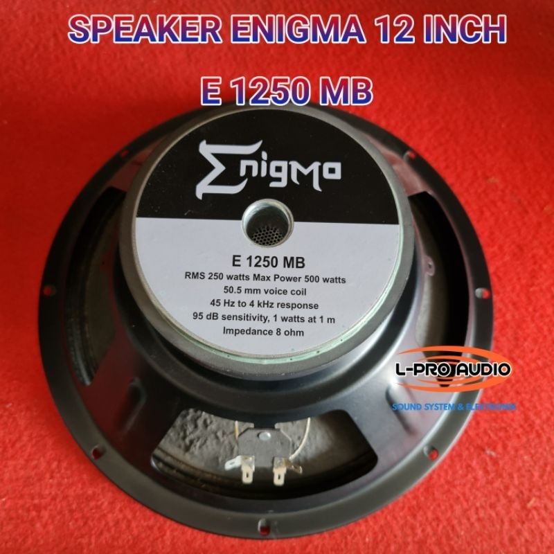Jual Speaker ENIGMA E 1250MB 12 inch | Shopee Indonesia