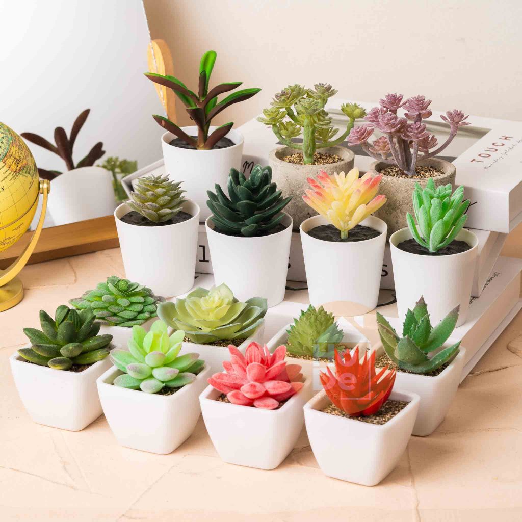 Jual KAKTUS KECIL / SUKULEN MINI ARTIFICIAL/PALSU INCLUDE POT, UNTUK ...