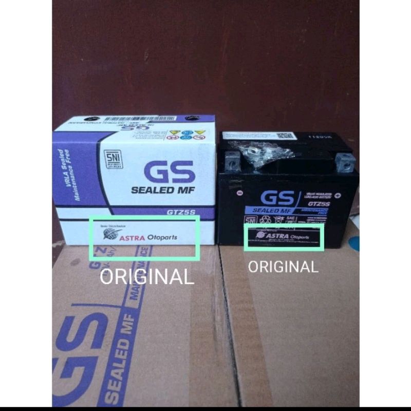 Jual Aki Kering GS GTZ5S Full Kering 100%Ori Semua Jenis Motor | Shopee ...