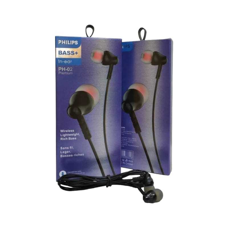 Jual Headset PHILIPS PH-02 PREMIUM BASS Handsfree PHILIPS PH02 PREMIUM ...