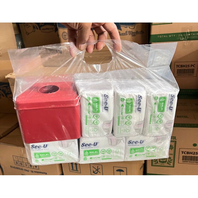 Jual Tisuue greensoft pop up free kotak, paket 1 tenteng | Shopee Indonesia