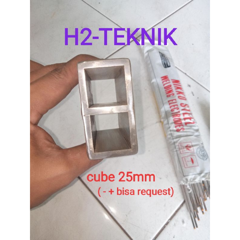 Jual moulding cetak briket stainless cube 25mm (costume) | Shopee Indonesia