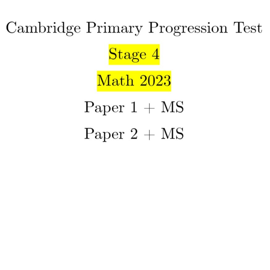 Jual Cambridge Primary Progression Stage 4 Math Tahun 2023 | Shopee ...