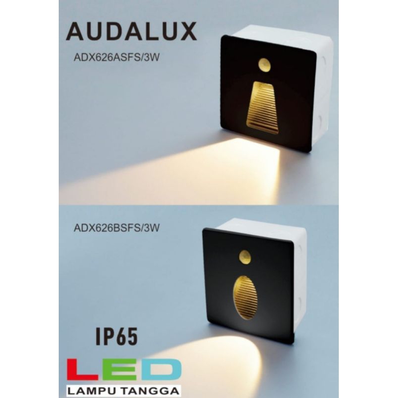 Jual lampu Taman Tangga sensor persegi minimalis 3W AUDALUX IP65 Body ...