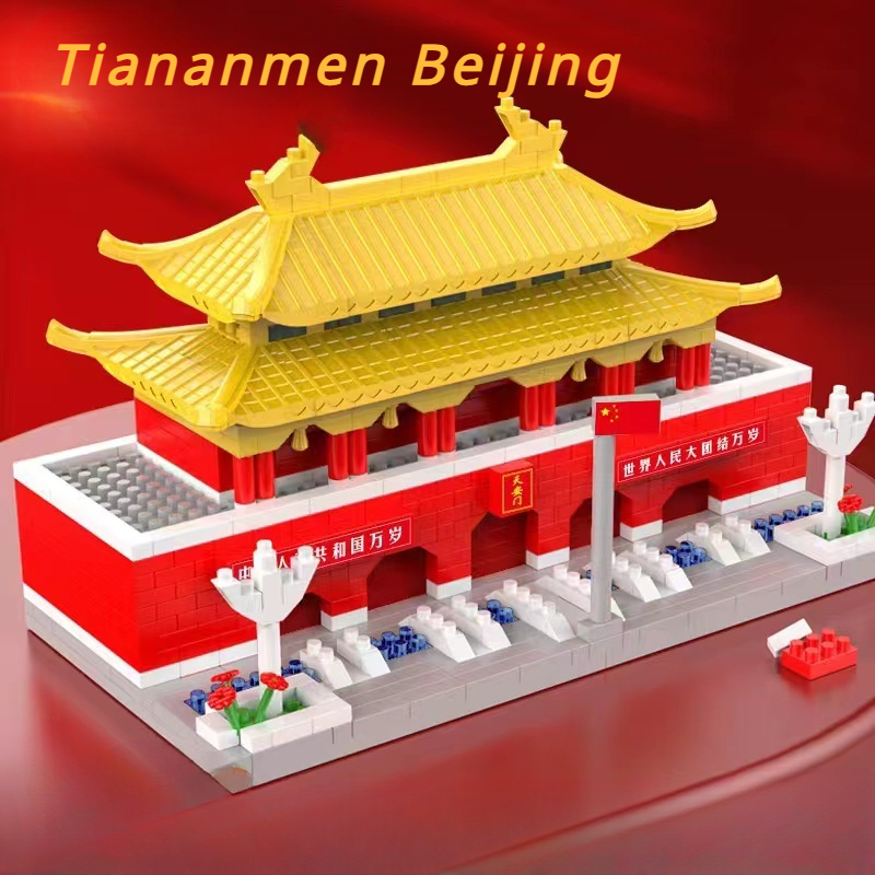 Jual Nano Block Bricks Mainan Block Bangunan Tiananmen Beijing China ...