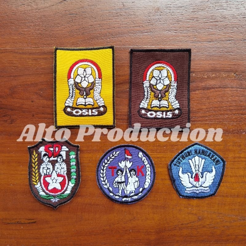 Jual BORDIR LOGO OSIS / LOGO SEKOLAH / BORDIR PRAMUKA / ATRIBUT PRAMUKA ...