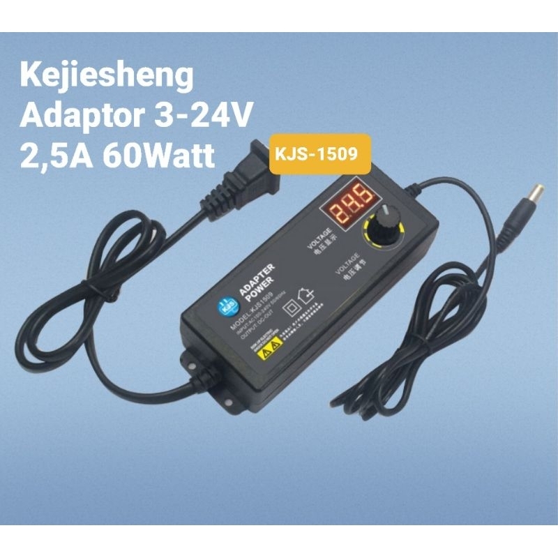 Jual Power supply adaptor adapter DC 3-24v 2.5A speed controller dimmer ...