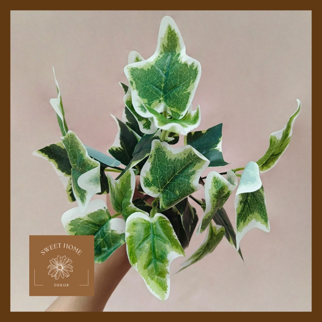 Jual Daun Tanaman Hias Palsu 7Cabang Artificial Leaf Bunga Plastik Daun ...
