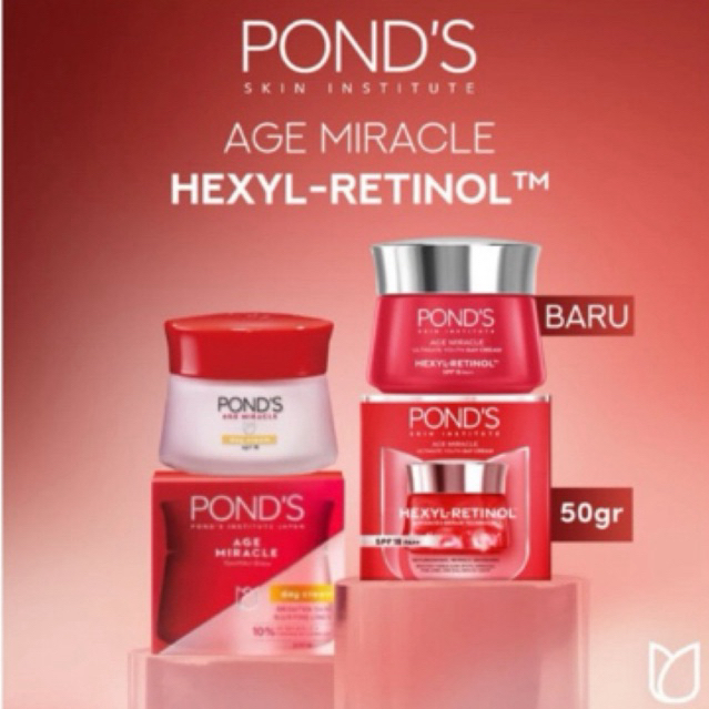Jual Ponds Age Miracle Ultimate Hexyl-Retinol Day cream 10gr | Shopee ...