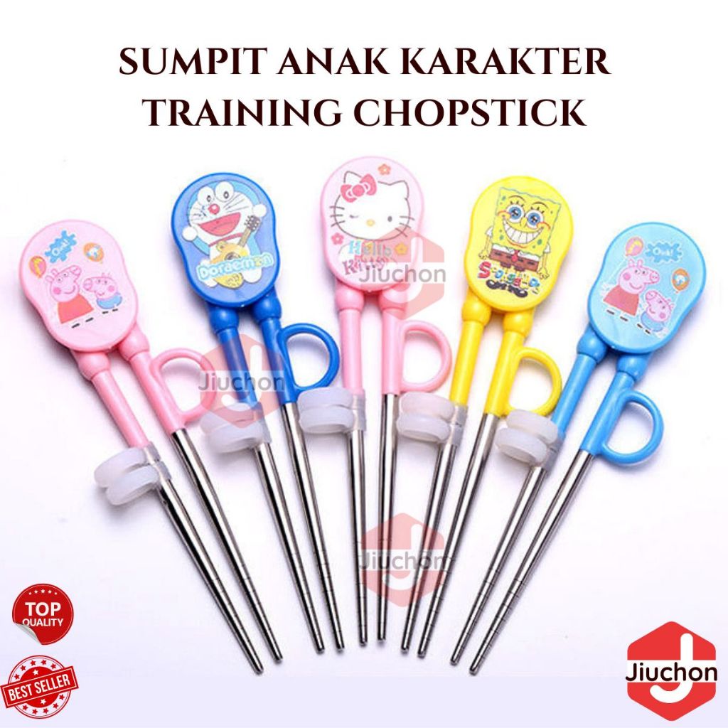Jual JIUCHON Sumpit Anak Karakter Training Chopstick Sumpit Anak ...