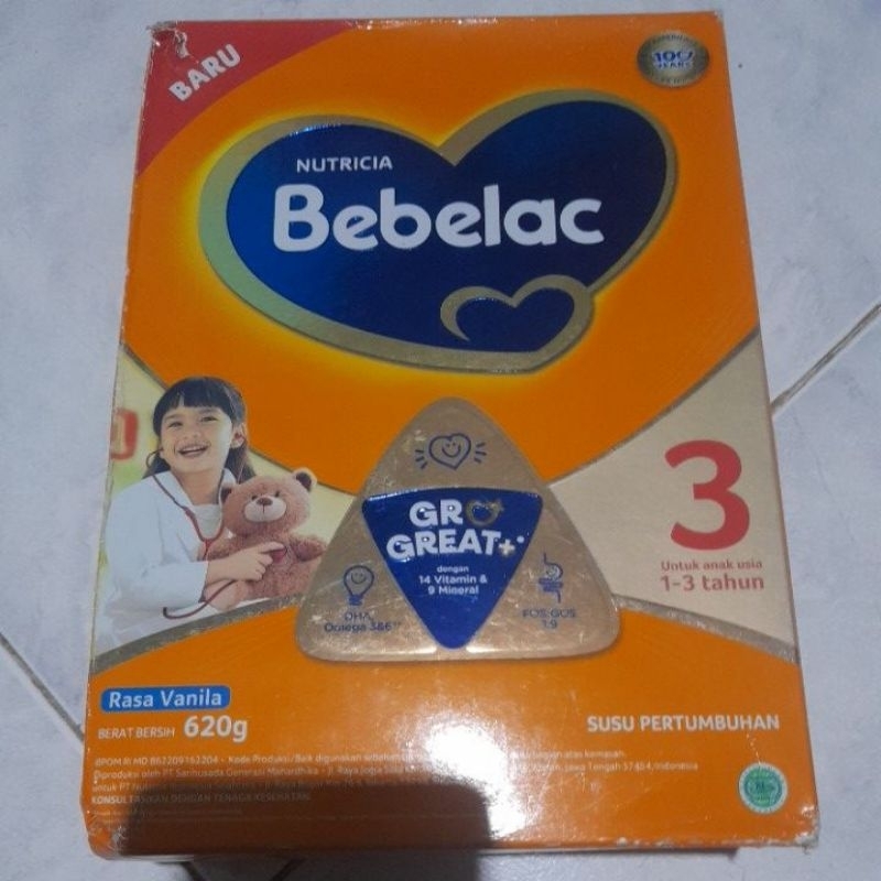 Jual SUSU BEBELAC 3 RASA MADU DAN VANILA UKURAN 620gr | Shopee Indonesia