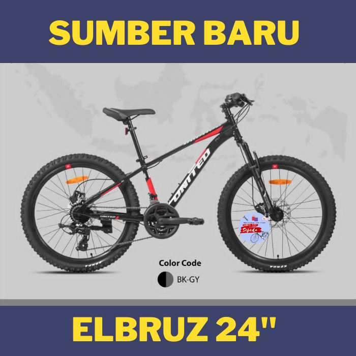 Jual Sepeda Gunung Mtb United Elbruz 24 inch | Shopee Indonesia