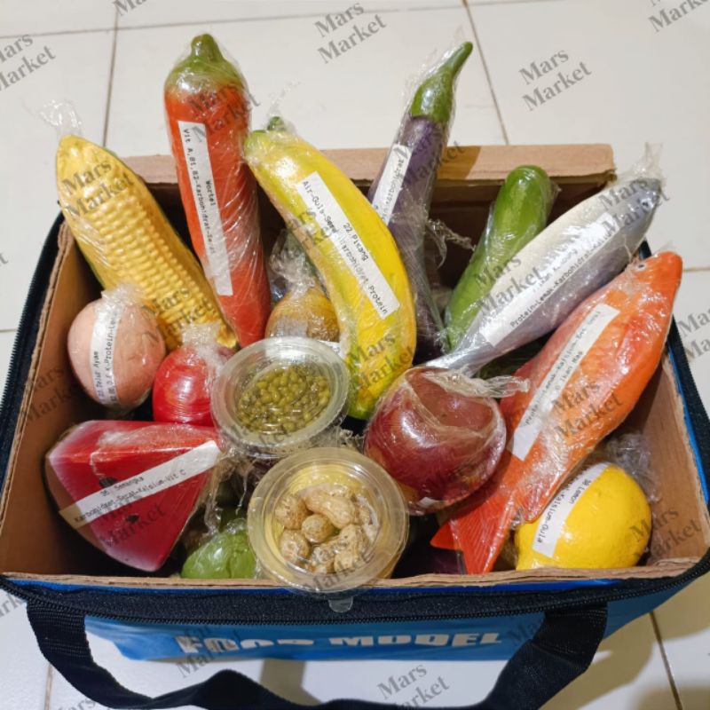 Jual Alat Peraga Food Model Gizi Seimbang 51 Item Replika Makanan ...