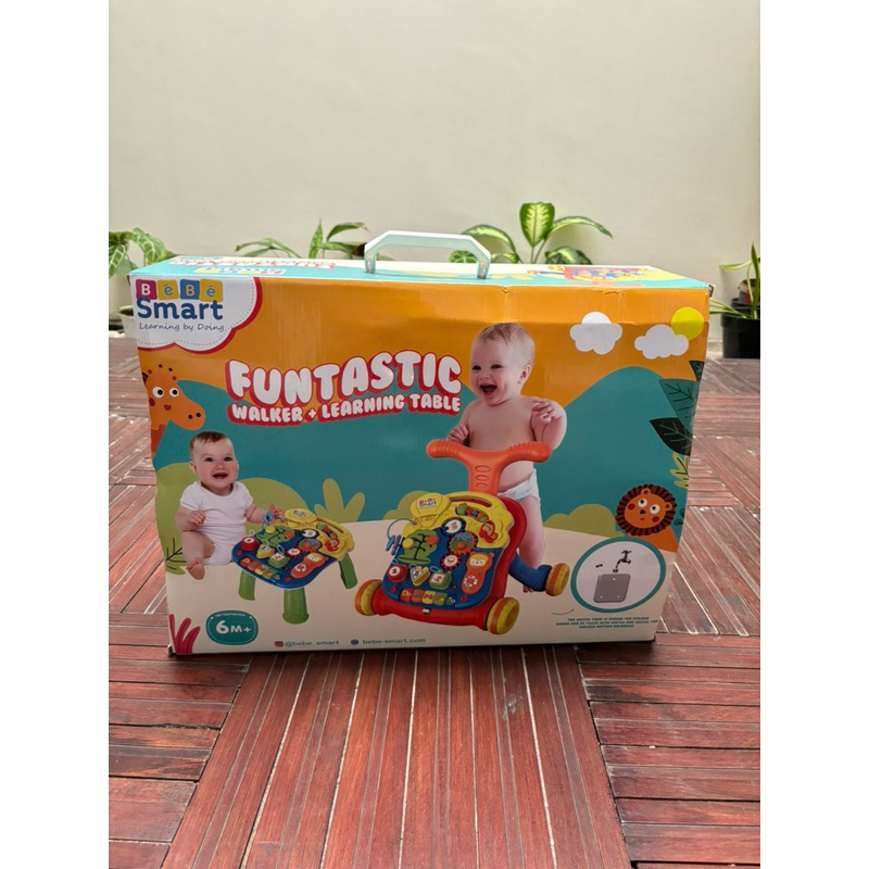 Jual Bebe Smart Funtastic Walker + Learning Table Push Walker | Shopee ...