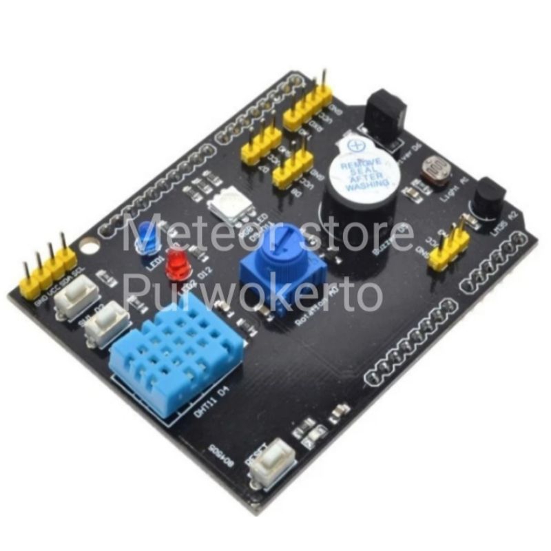 Jual multifunction dht 11 lm 35 buzzer ldr sensor shield uno wemos iot | Shopee Indonesia