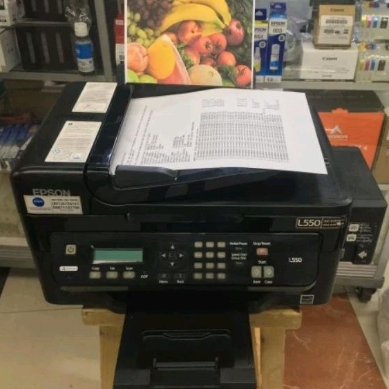 Jual Epson L550 print scan copy,hasil nozzel full 100% siap pakai ...
