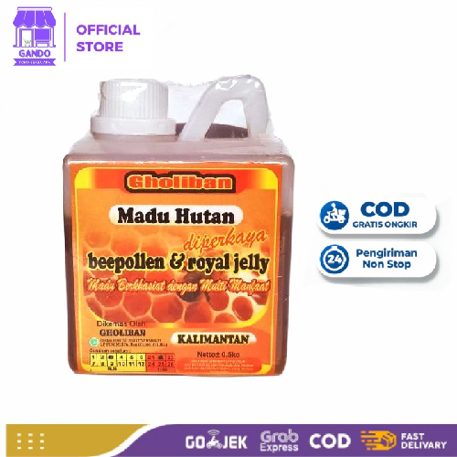 Jual MADU HUTAN KALIMANTAN GHOLIBAN 0.5Kg/500Gr ( BOTOL EMBOSS ...