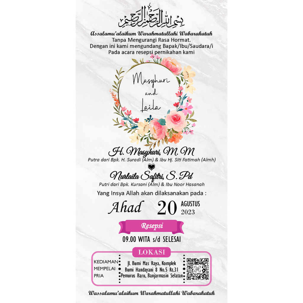 Jual Undangan Digital untuk Pernikahan, Tunangan, Lamaran, Khitan ...