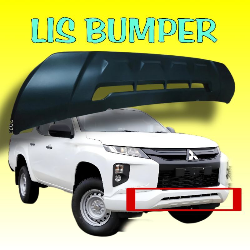 Jual lis bumper depan strada triton 2019 2020 2021 2022 2023 lips ...