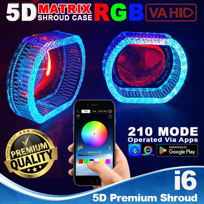 Jual i6 - Premium Shroud Case Crystal Angel Eyes 5D RGB Vietname Style ...