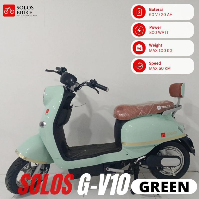 Jual Sepeda Motor Listrik SOLOS G-V10 | Shopee Indonesia