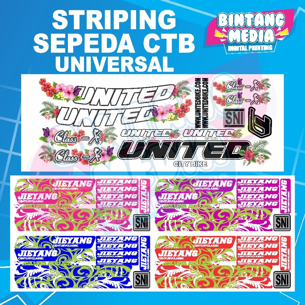 Jual stiker sepeda Stiker Variasi Striping Sticker Tempel Logo Emblem ...