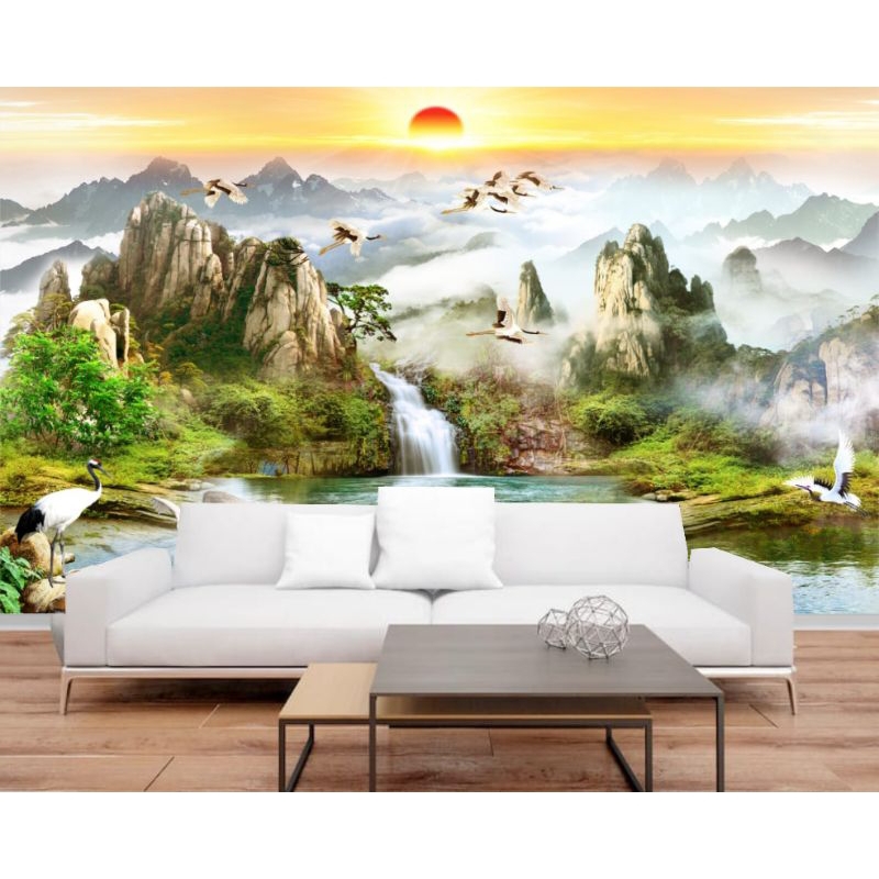 Jual Wallbaner Custom DINDING Pemandangan Alam-Wallpaper Dinding 3D ...