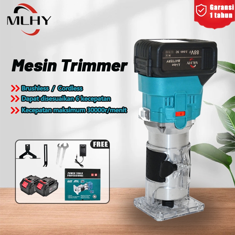 Jual MLHY Brushless Mesin Profil Kayu Wood Trimmer cordless listrik ...