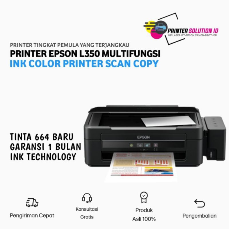 Jual Printer Epson L350 All in one/Multifungsi print scan copy | Shopee ...