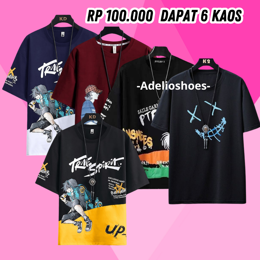 Jual Paket Hemat Baju Kaos Distro Original Pria 100 dapat 6 pcs Kaos ... Jual Paket Hemat Baju Kaos Distro Original Pria 100 dapat 6 pcs Kaos ...