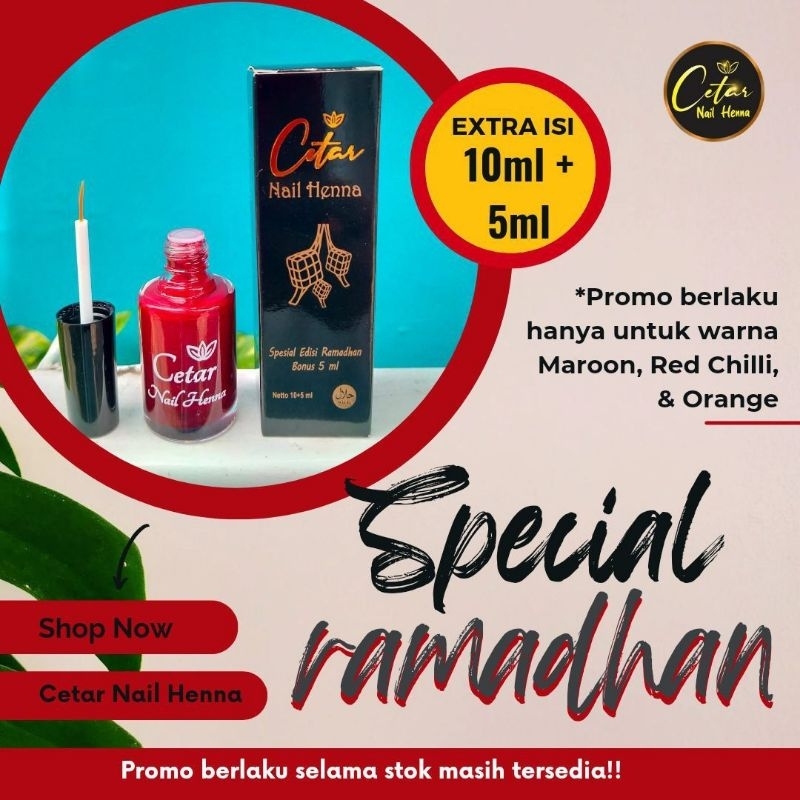 Jual Henna CETAR Maroon Muslimah Spesial Ramadhan | Shopee Indonesia