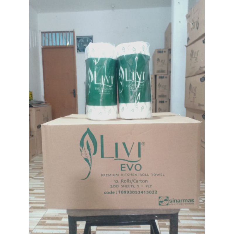 Jual Tissue Livi Evo Premium Kitchen Roll Towel 200sheet/Tisu Dapur ...