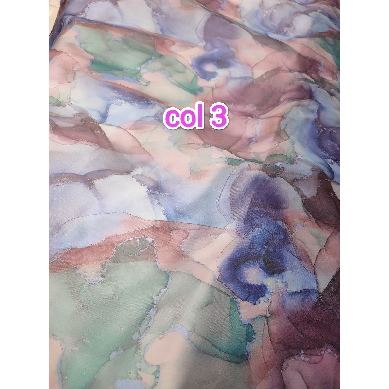 Jual organza motif / kain organza motif / motif abstrak | Shopee Indonesia