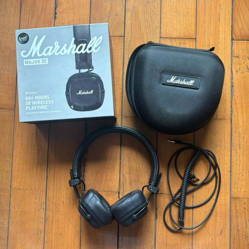Jual PRELOVED ORIGINAL Marshall Major IV Bluetooth Headphone - Black ...