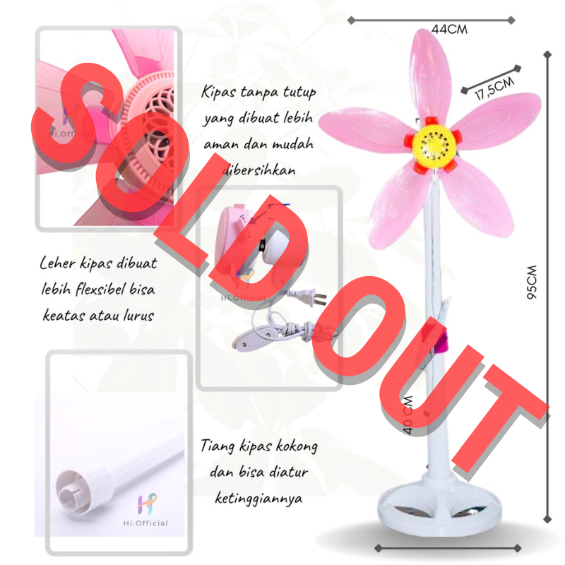Jual Kipas Angin (stand fan) Portable/Helifan KYOWA 20W,25W,30W Tanpa ...