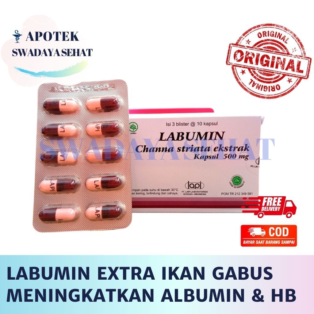 Jual LABUMIN STRIP Tablet - Ekstrak Ikan Gabus Untuk Meningkatkan Kadar ...