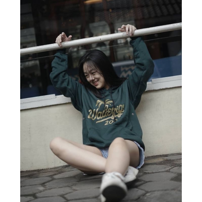 Jual Wadezig! Hoodie Pria Wdzg! Palmtress Green | Shopee Indonesia