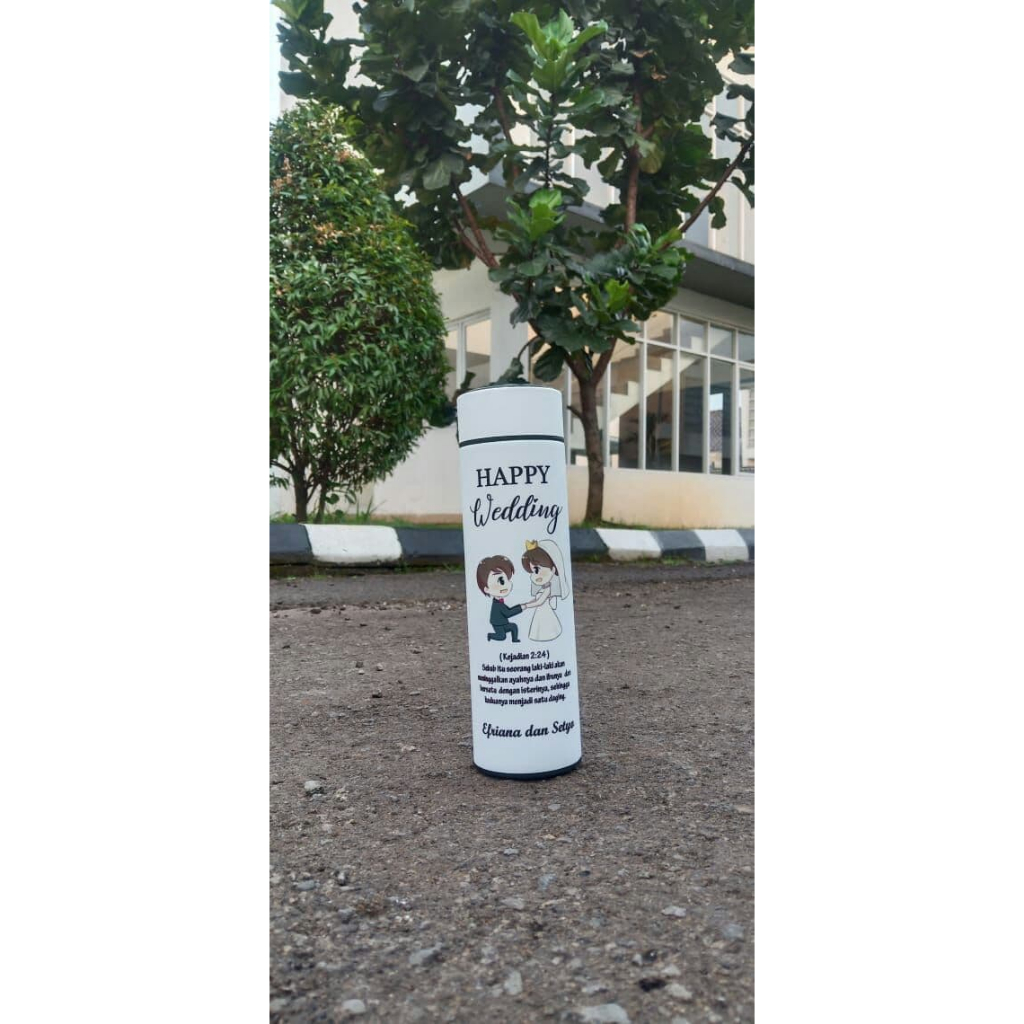 Jual BOTOL AIR MINUM EDISI WEDDING/TUMBLER PERNIKAHAN/TERMOS AIR PANAS ...