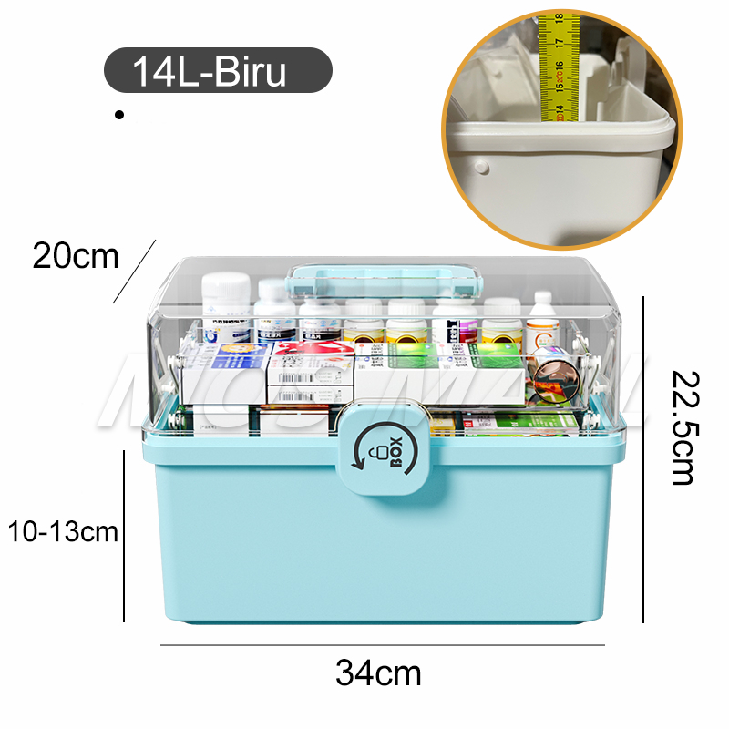 Jual 【Gratis Ongkir】MOS MALL Kotak Obat Penyimpanan Serbaguna ...