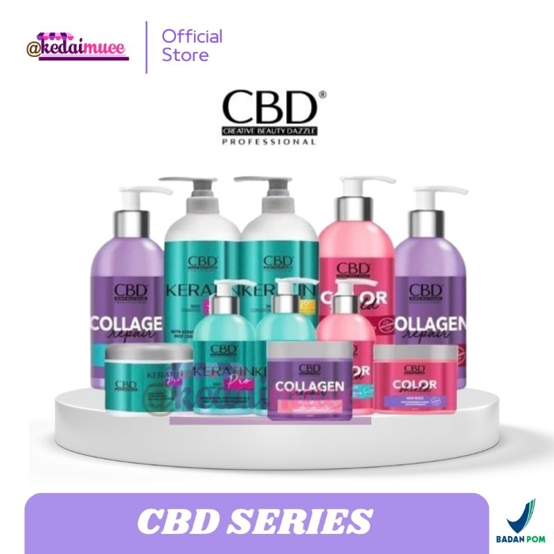 Jual CBD Series Keratin Collagen Color Shield Pro Paket 3in1 Hair Mask ...