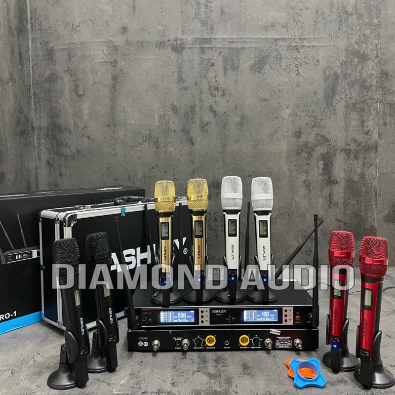 Jual mic wireless ashley pro1 original handhed mikrofon Ashley Pro 1 ...