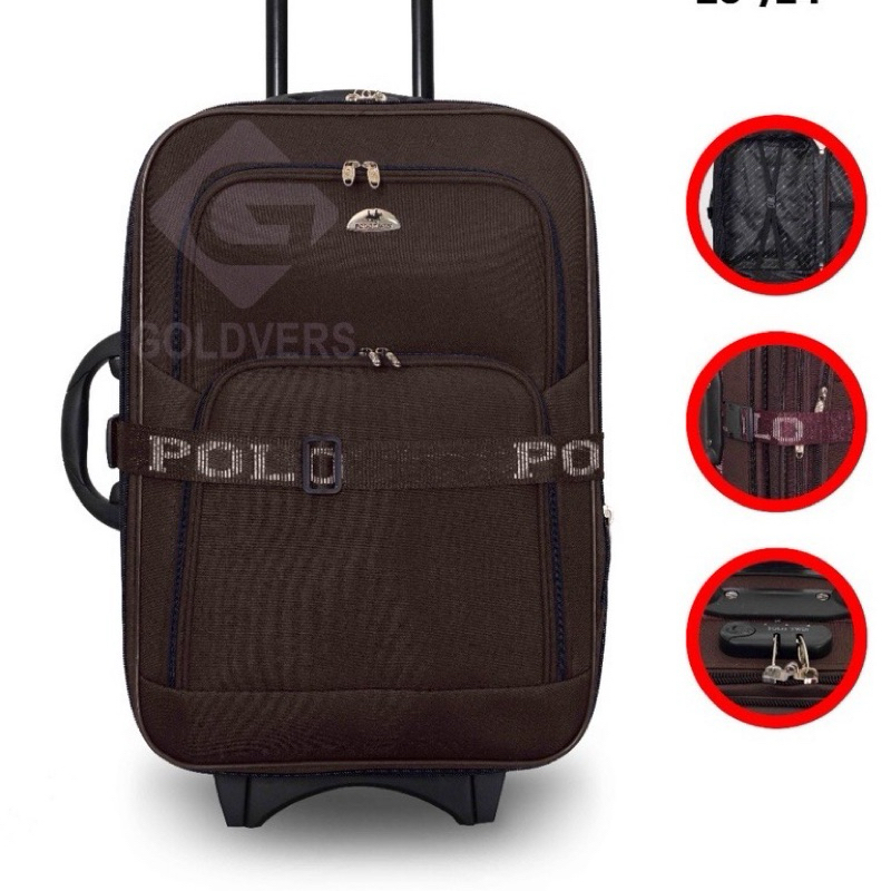 Jual Koper Kain Polo Vila Ukuran 20 Dan 24 INCHI ORIGINAL MURAH / Koper ...