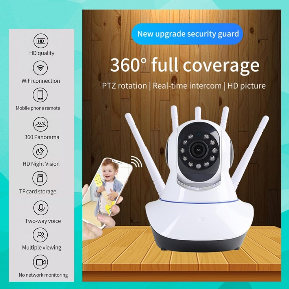 Jual IP Camera CCTV V380 5 Antena Full HD 1080 Wireless | Shopee Indonesia