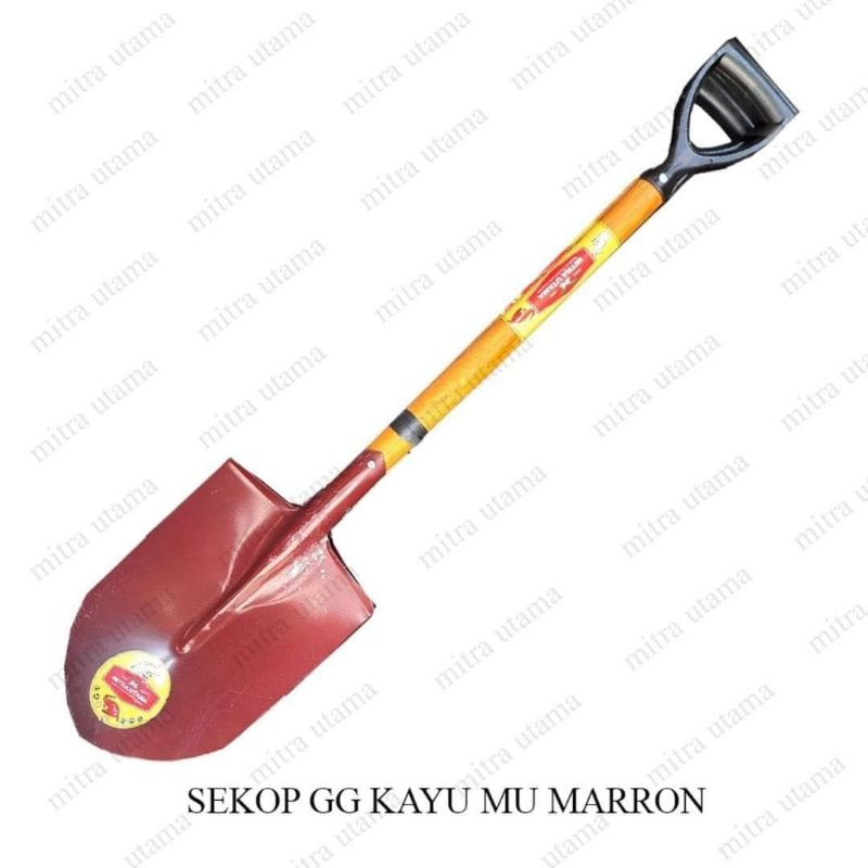 Jual Sekop Pasir/ Gagang Kayu Type V (Petak - Runcing) | Shopee Indonesia