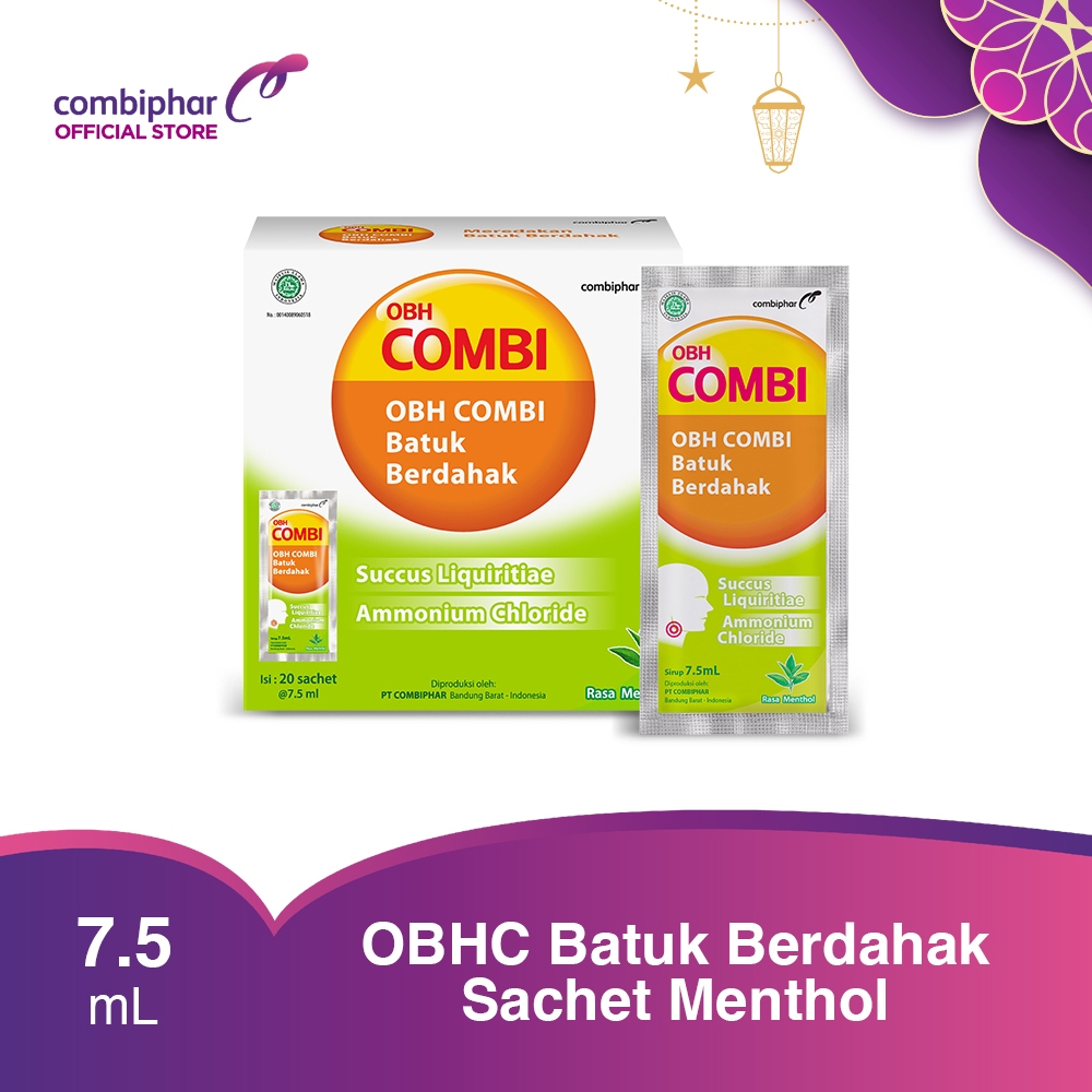 Jual OBHC Batuk Berdahak Sachet Menthol 20x7.5mL | Shopee Indonesia