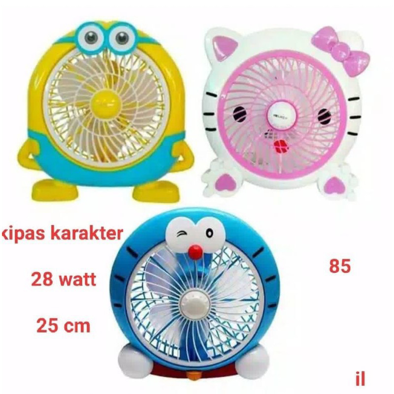 Jual Kipas Angin Duduk Karakter Doraemon Miniom Hello Kitty TD Yamakawa ...